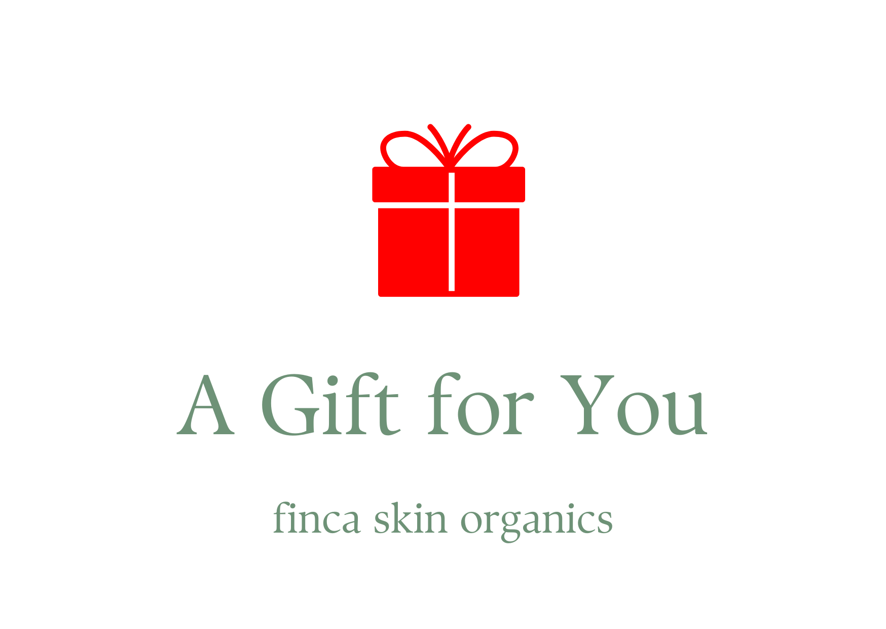 Christmas Skincare Gift Voucher - Finca Skin Organics